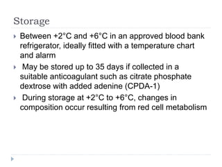 Blood products separation and quality control | PPTX