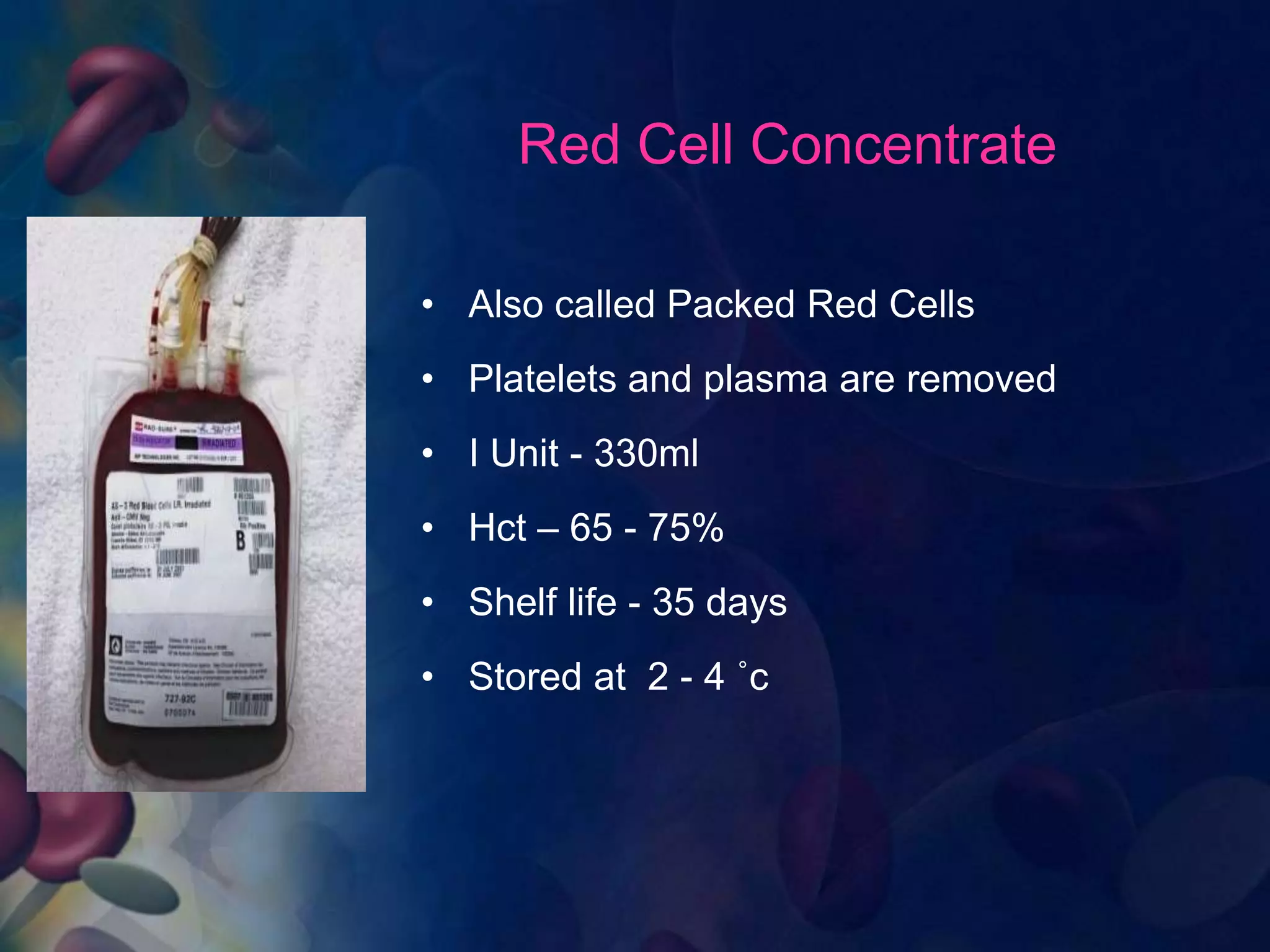 Blood products | PPTX