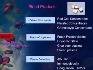 Blood products | PPTX