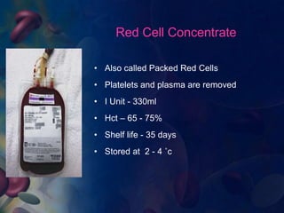 Blood products | PPTX