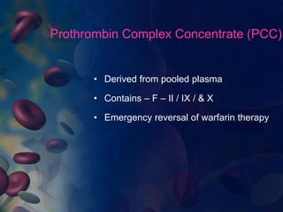 Blood products | PPTX