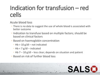 Blood Products 2018 | PPTX