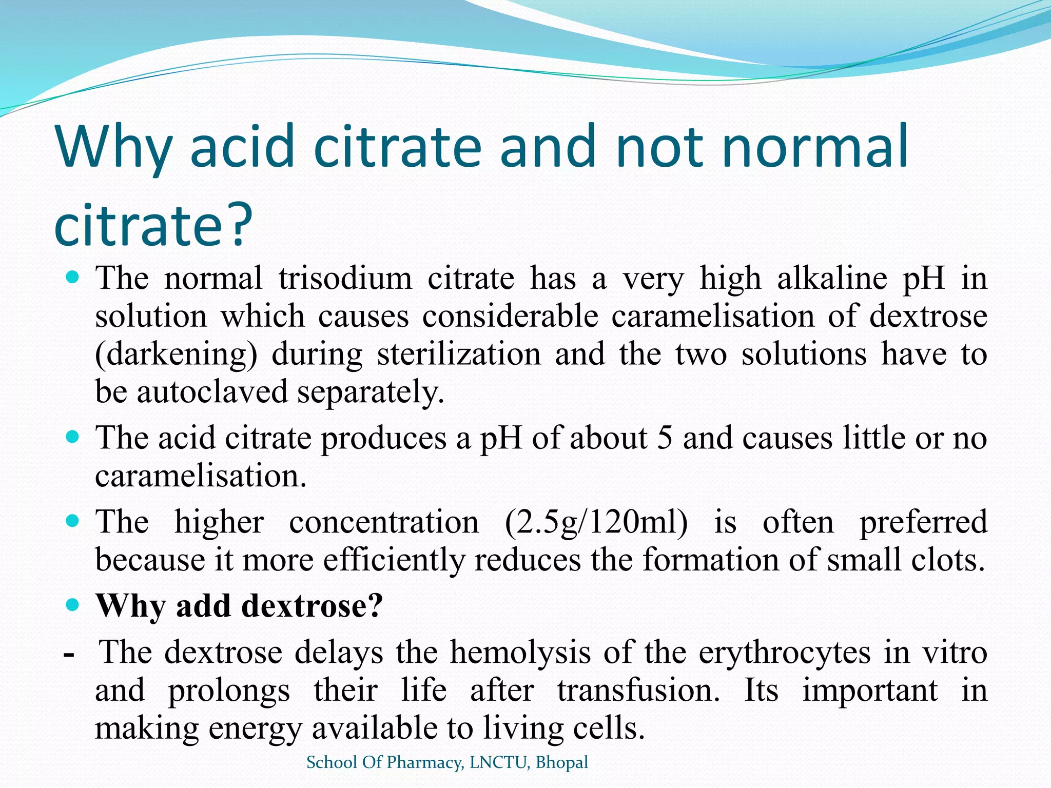 Blood products:Collection, Processing and Storage of whole human blood ...