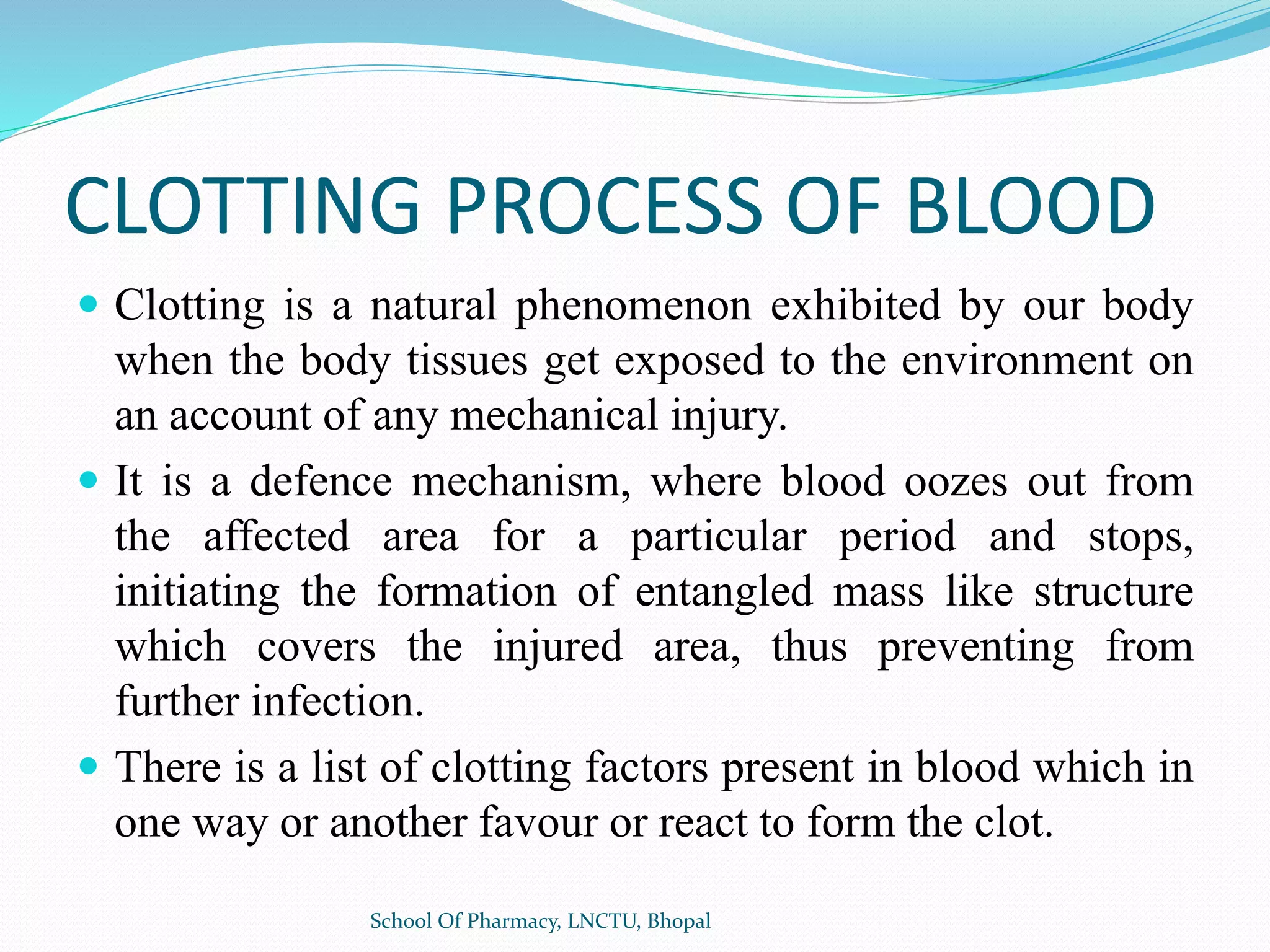 Blood products:Collection, Processing and Storage of whole human blood ...