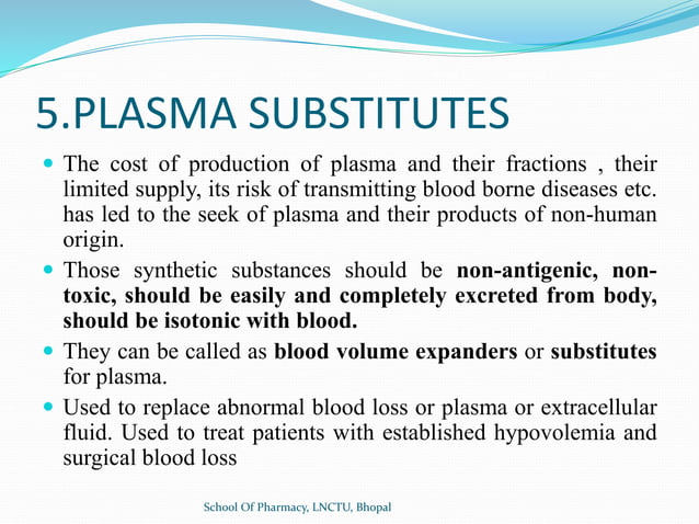 Blood products:Collection, Processing and Storage of whole human blood ...