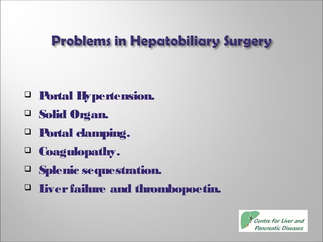 Blood products in liver transplantation and HPB surgery | PPT