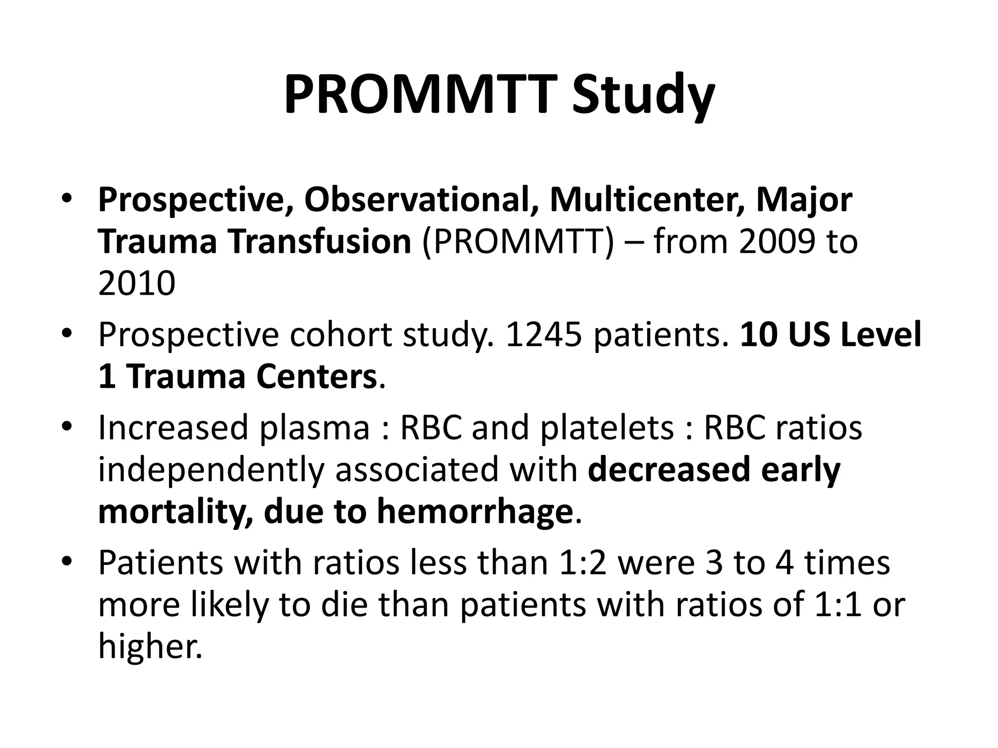 Blood products in Trauma | PPTX