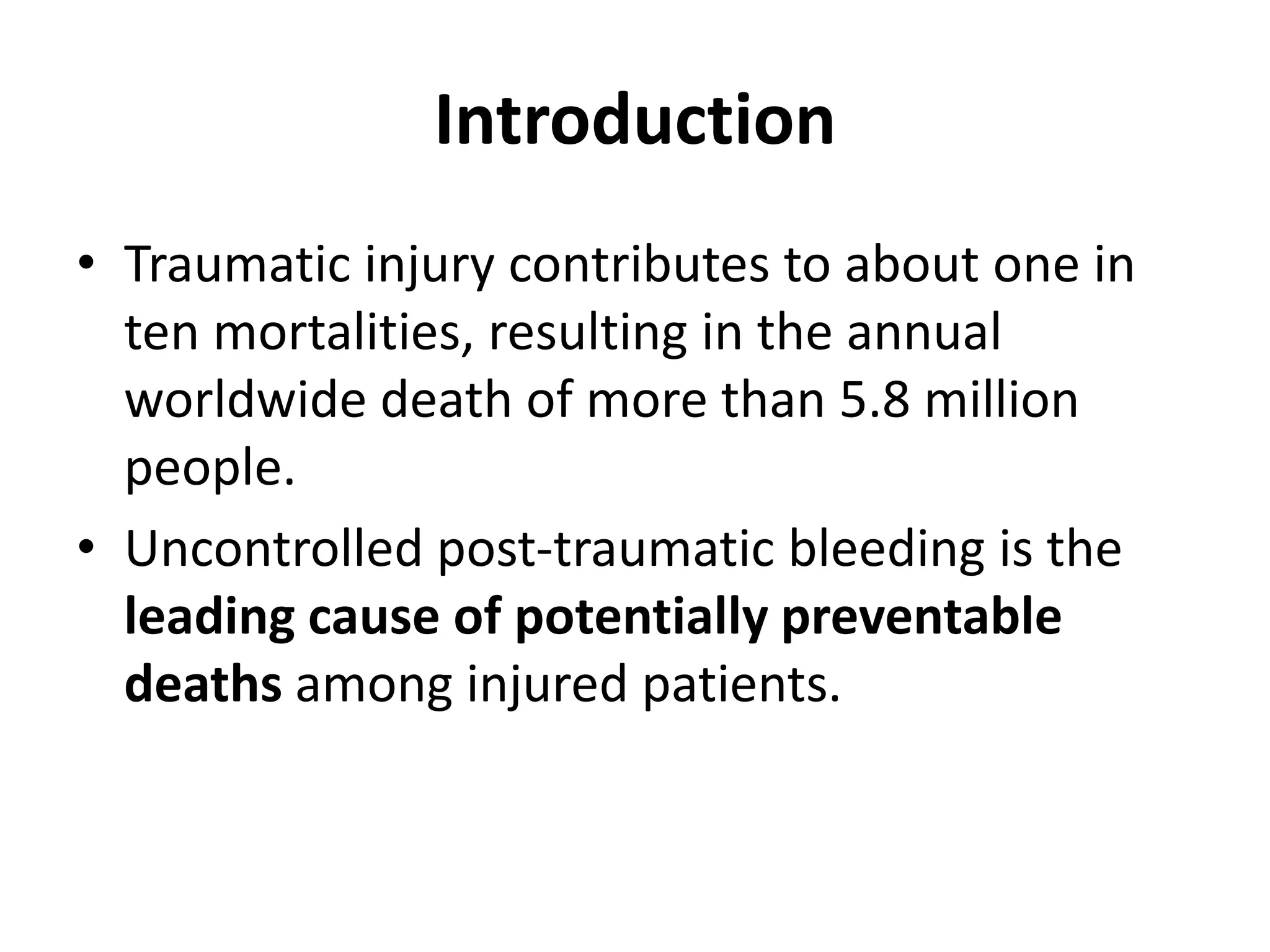 Blood products in Trauma | PPTX