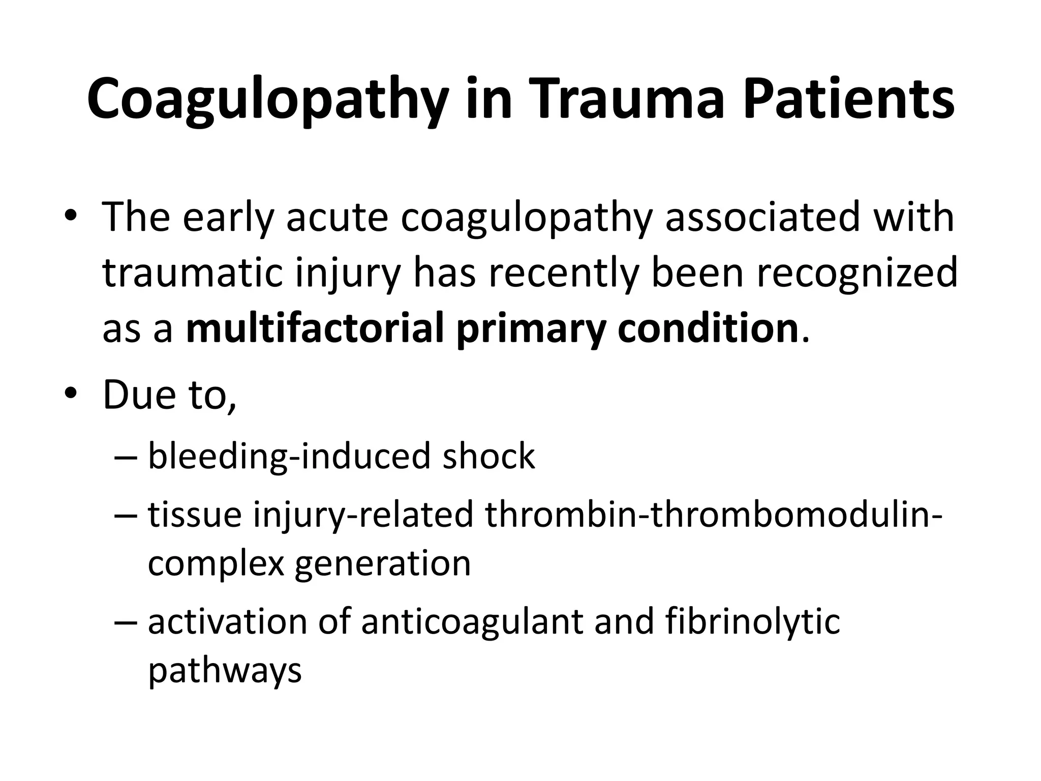 Blood products in Trauma | PPTX