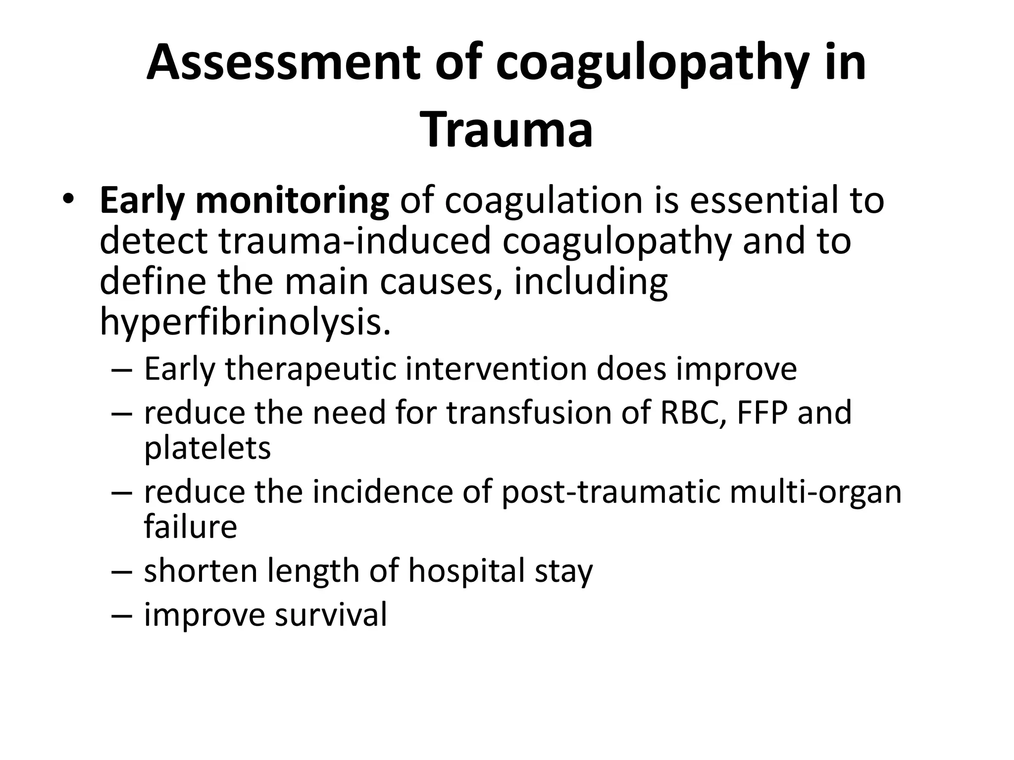 Blood products in Trauma | PPTX