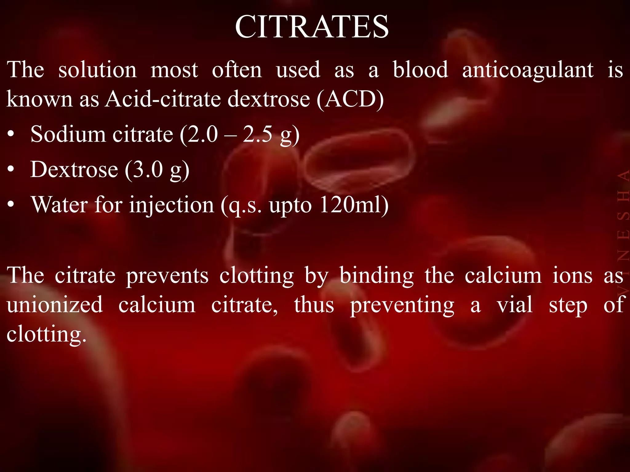 BLOOD PRODUCTS & PLASMA SUBSTITUTES | PPTX
