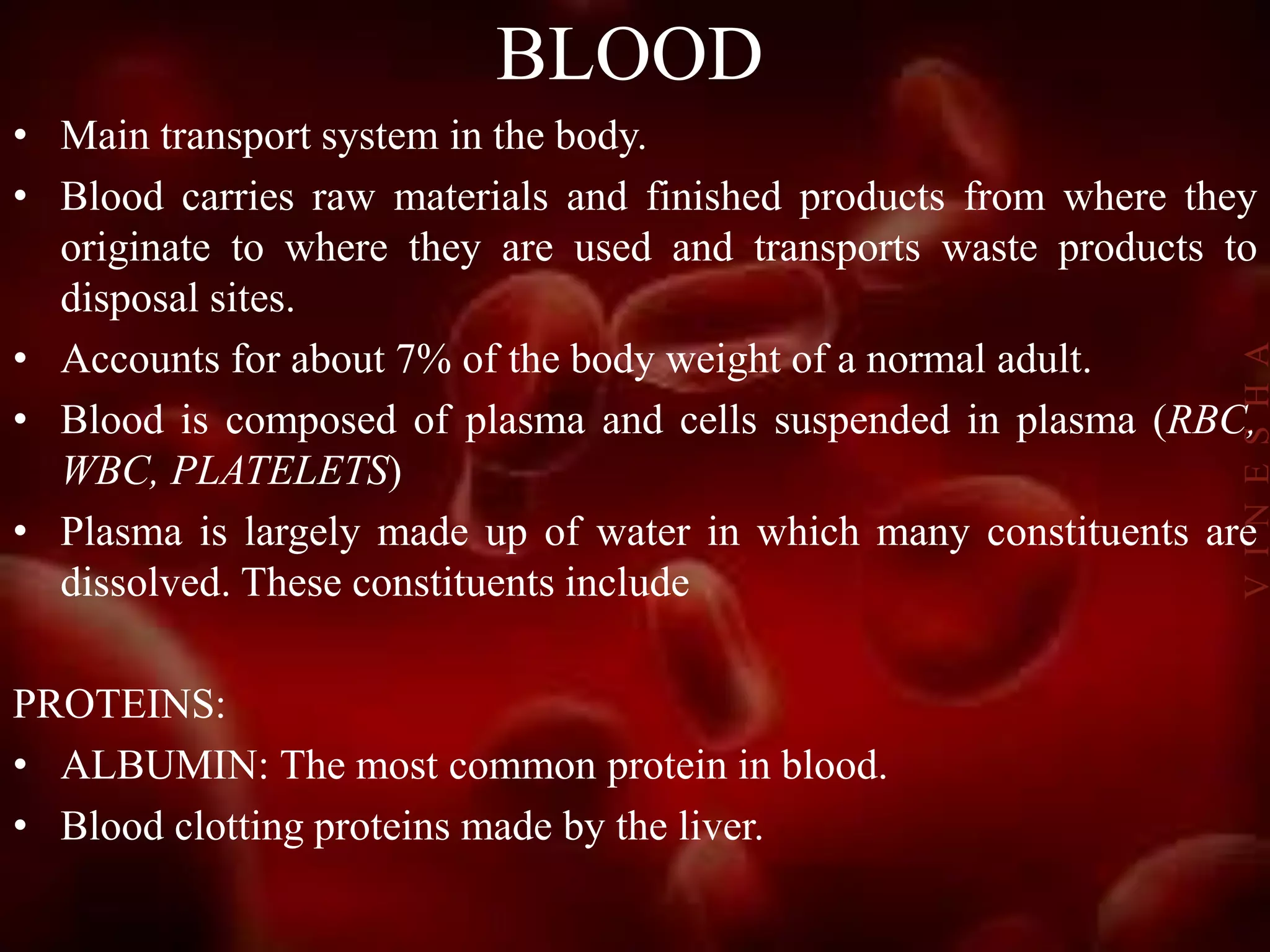 BLOOD PRODUCTS & PLASMA SUBSTITUTES | PPTX