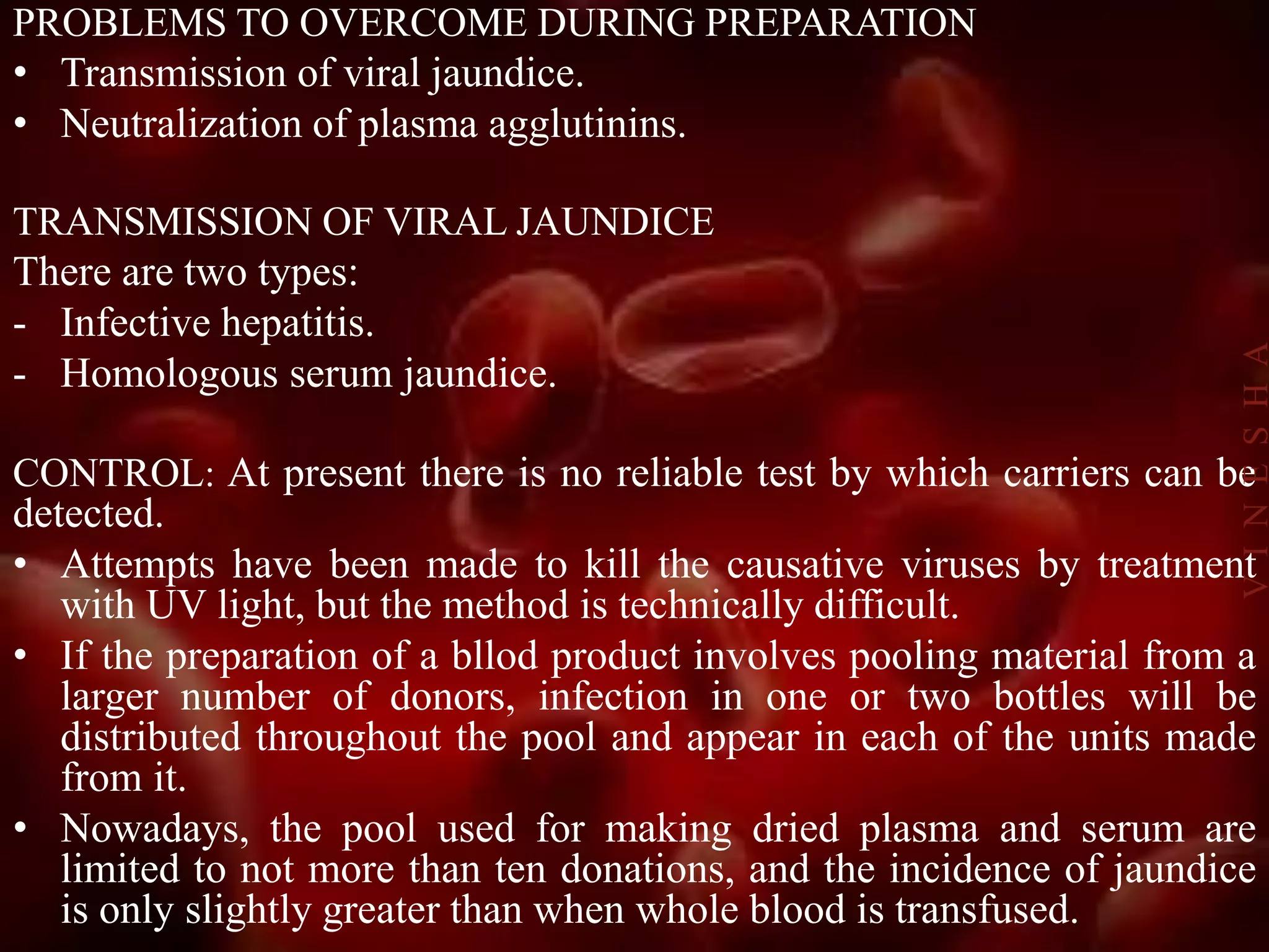 BLOOD PRODUCTS & PLASMA SUBSTITUTES | PPTX