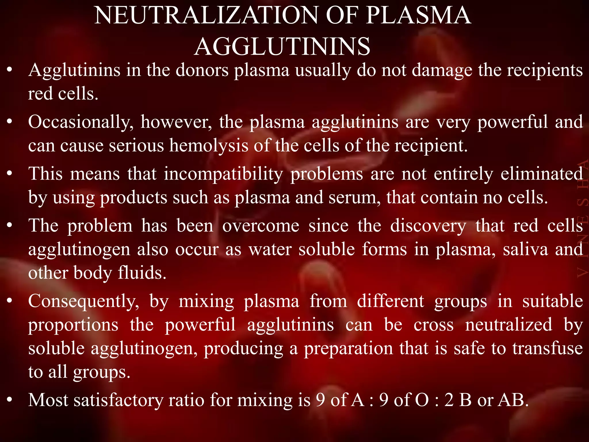 BLOOD PRODUCTS & PLASMA SUBSTITUTES | PPTX