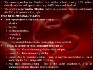 BLOOD PRODUCTS & PLASMA SUBSTITUTES | PPTX