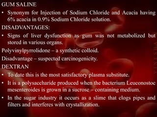 BLOOD PRODUCTS & PLASMA SUBSTITUTES | PPTX