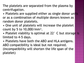 Principles of Blood products tranfusion | PPTX