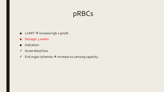 Blood products , transfusion complications | PPT