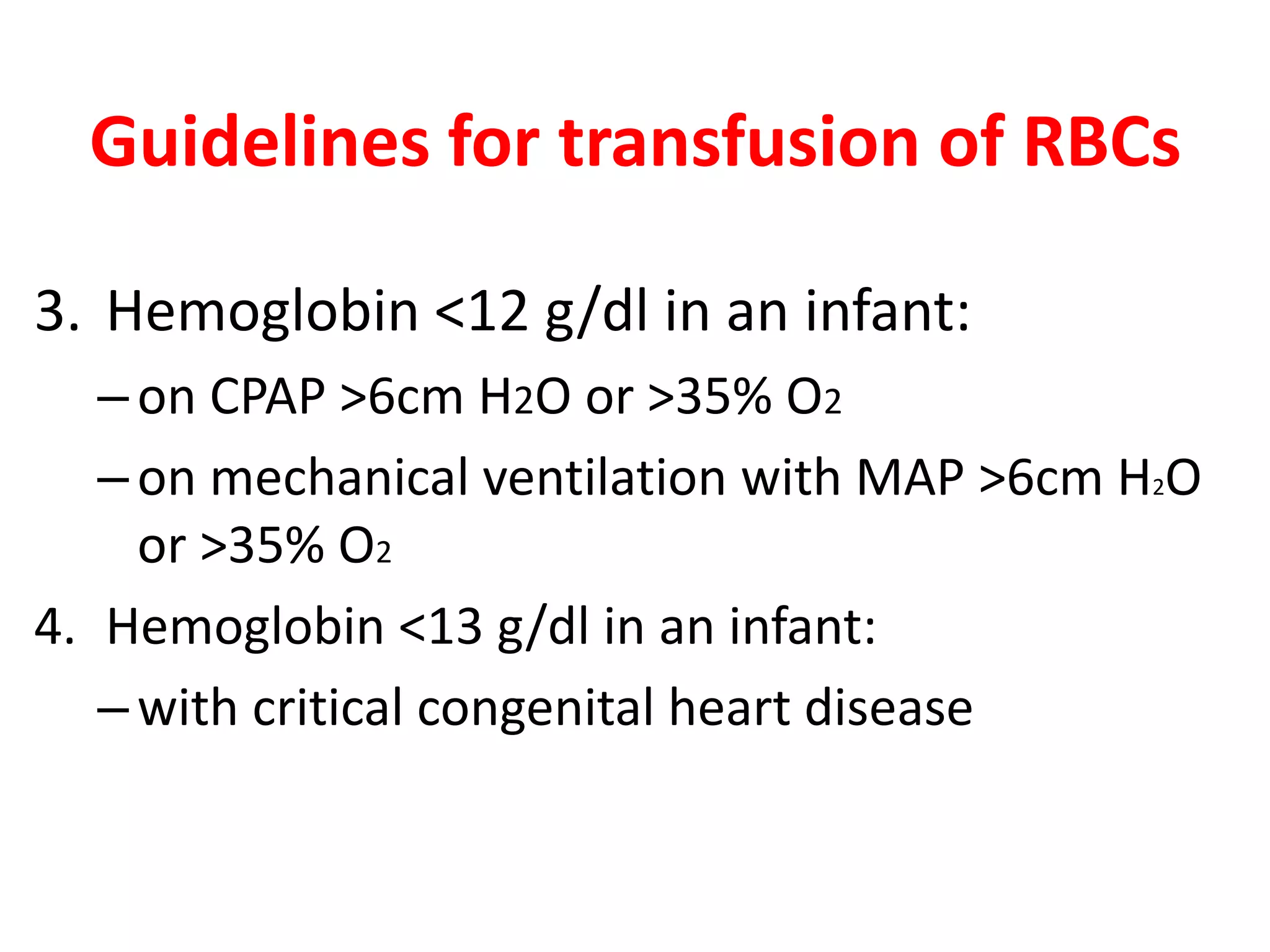 Blood products trasnfusion in neonates | PPTX