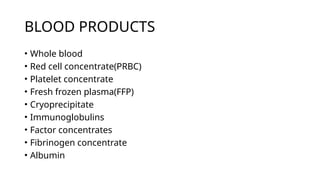 blood product utilisation in icu .pptx