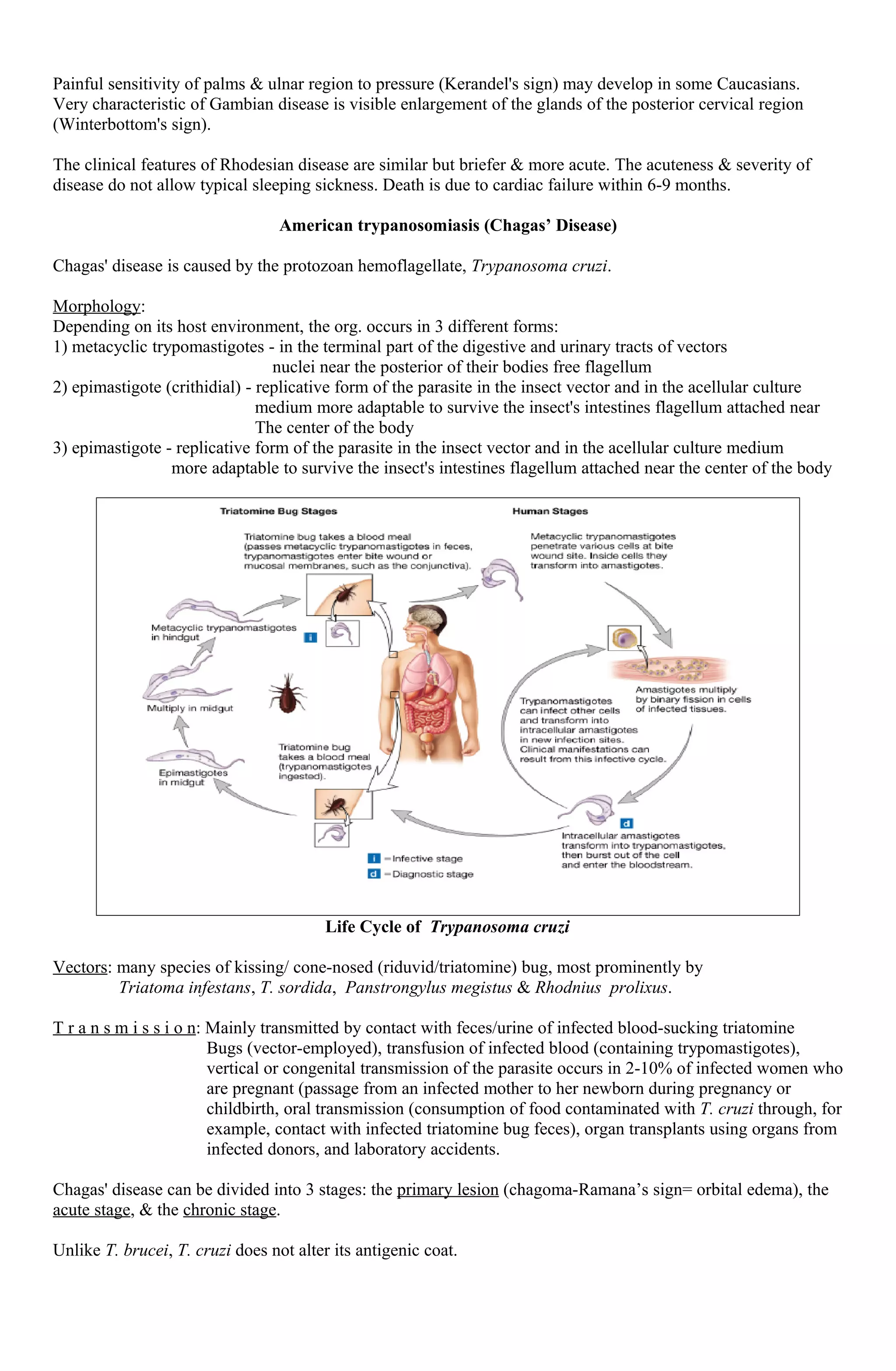 Bio 160 Parasitology - Blood protozoans | DOC