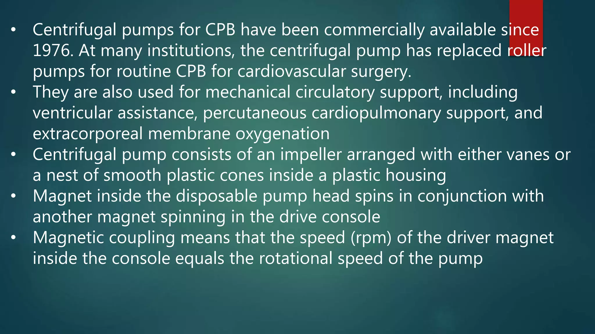 Blood pump perfusion | PPTX