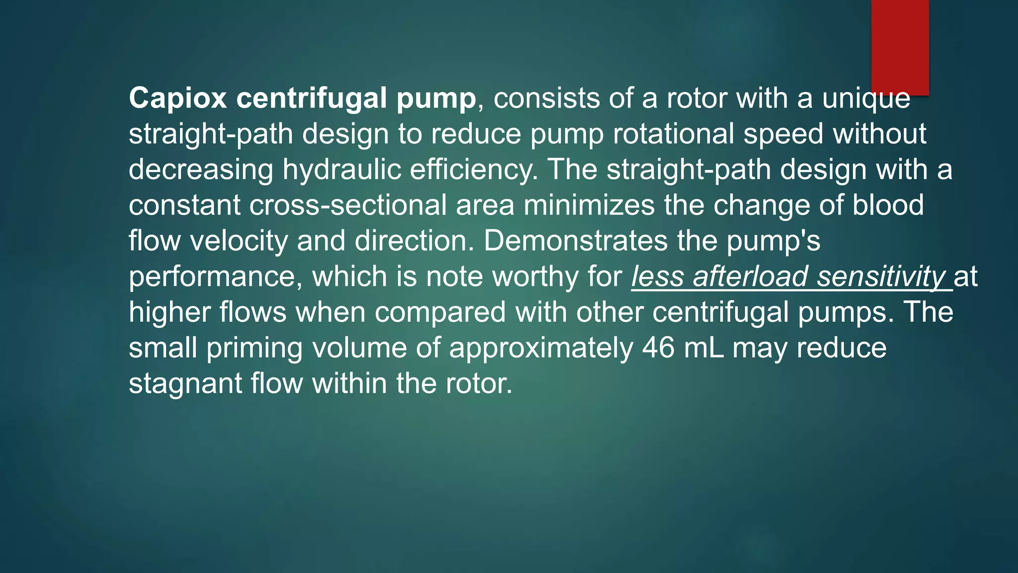 Blood pump perfusion | PPTX