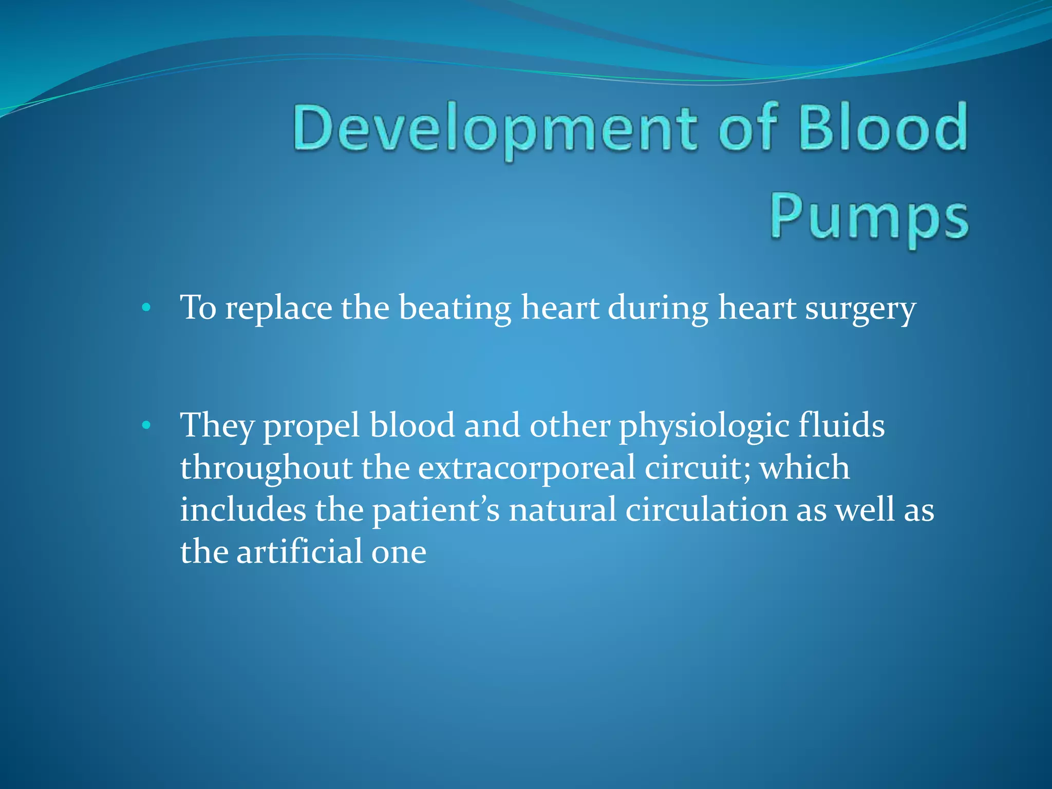 Blood pumps | PPTX