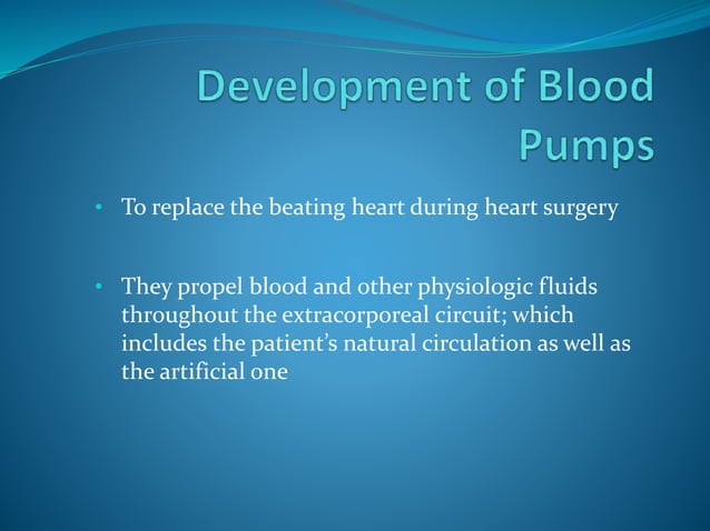 Blood pumps | PPT