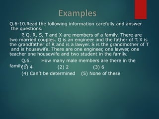 Blood Relation Aptitude questions and solustions | PPTX