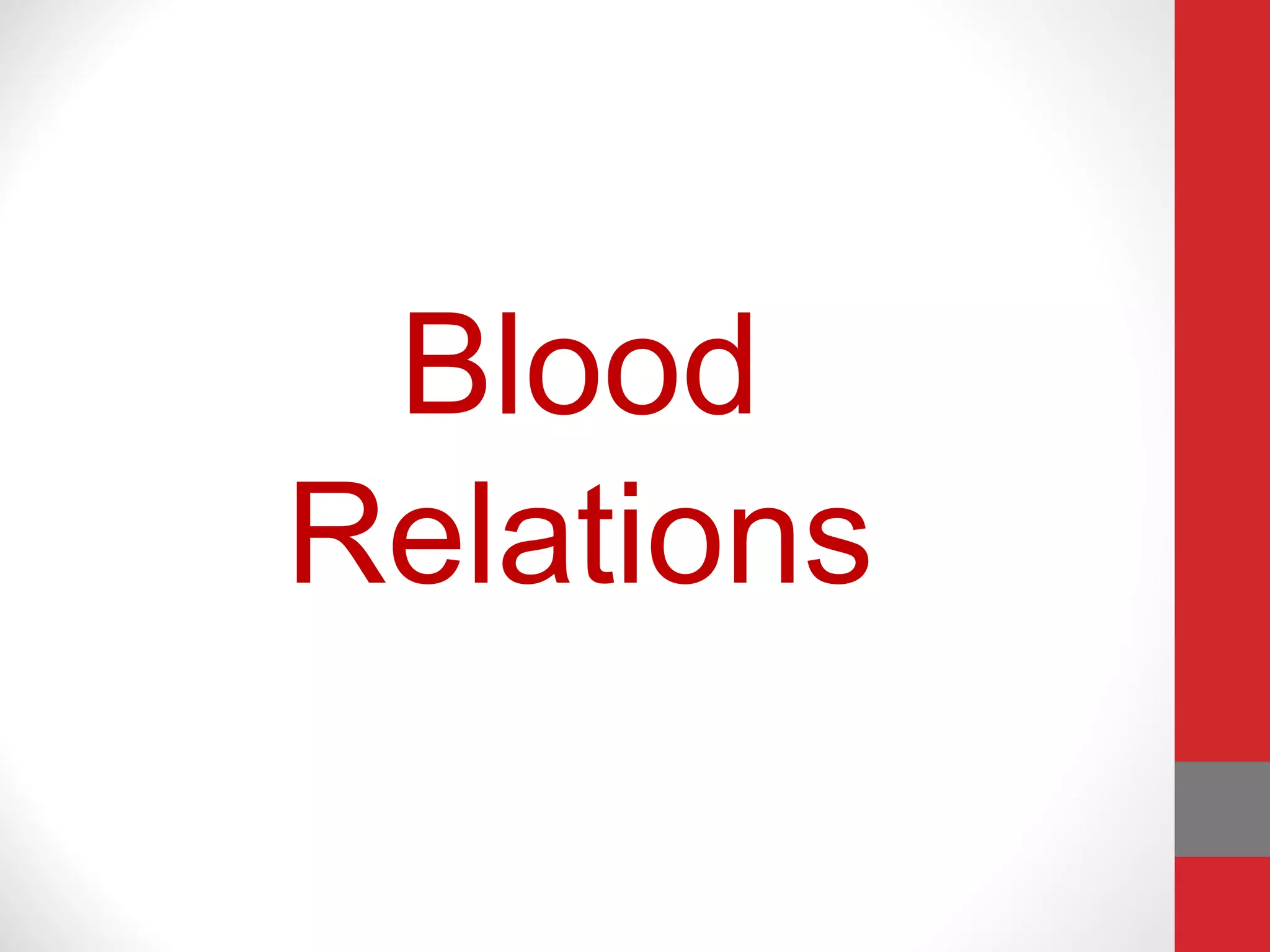 Blood relations | PPT