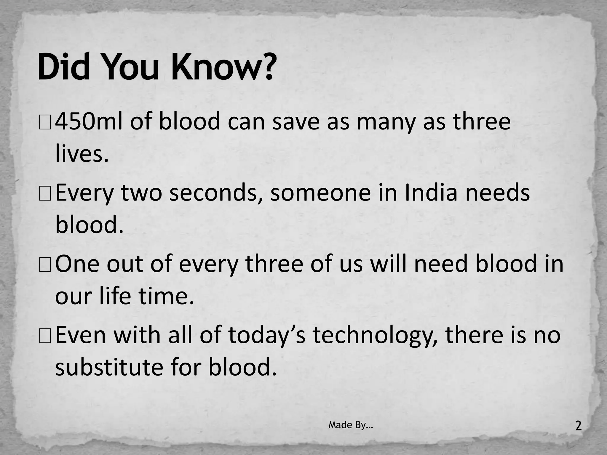Blood safety | PPTX