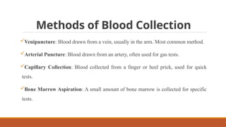 Blood Sample Collection in hospitals (Lab) | PPTX