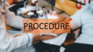 Blood sample collection procedure with steps | PPTX