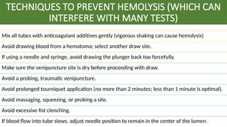 Blood sample collection procedure with steps | PPTX