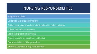 Blood sample collection procedure with steps | PPT