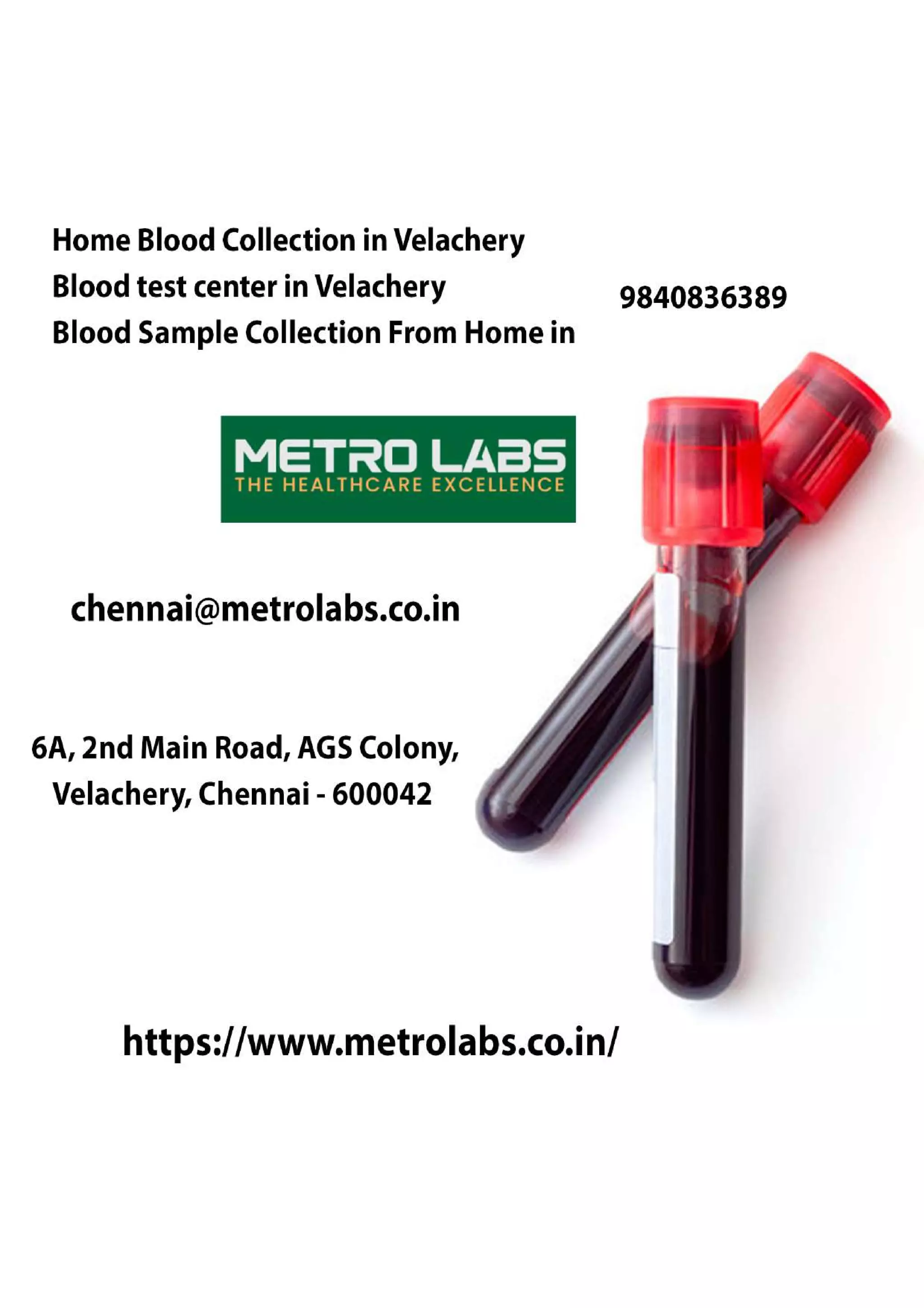 Blood Sample Collection From Home in Velachery (2).pdf | Medical Tests ...