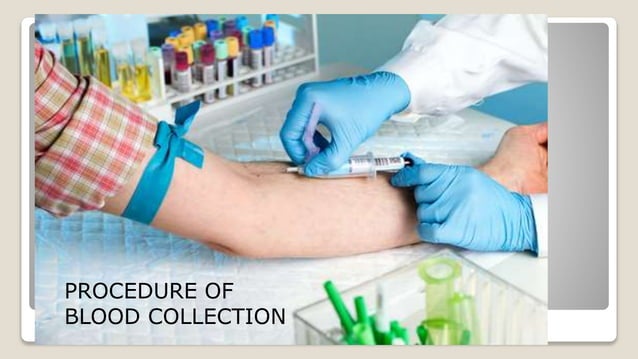 Blood sample collection procedure ppt | PPTX | First Aid | Injuries