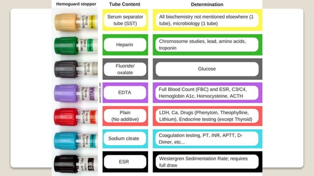 Blood sample collection procedure ppt | PPTX | First Aid | Injuries