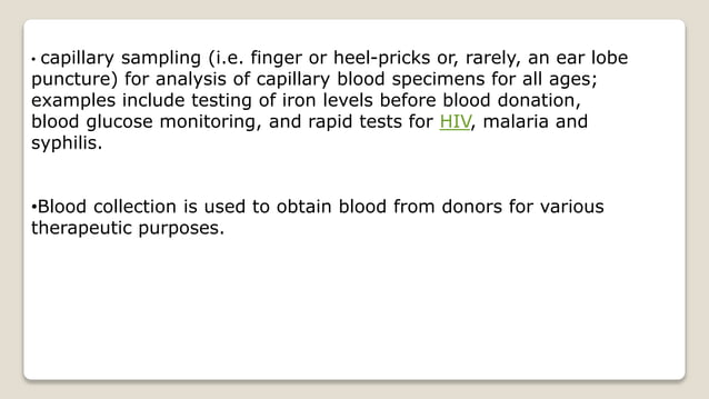 BLOOD SAMPLE COLLECTION PPT.pptx | First Aid | Injuries