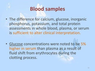 Blood samples | PPTX
