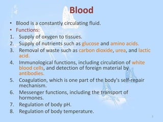 Blood samples | PPTX