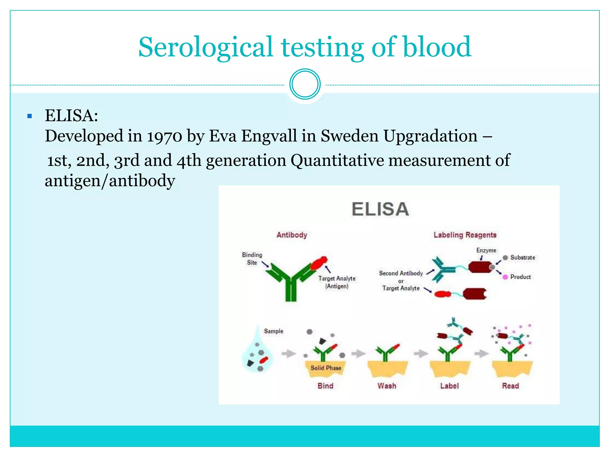 Blood screening, quarantine and release | PPTX