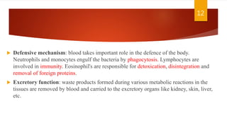 Blood and Blood related disorders | PPTX