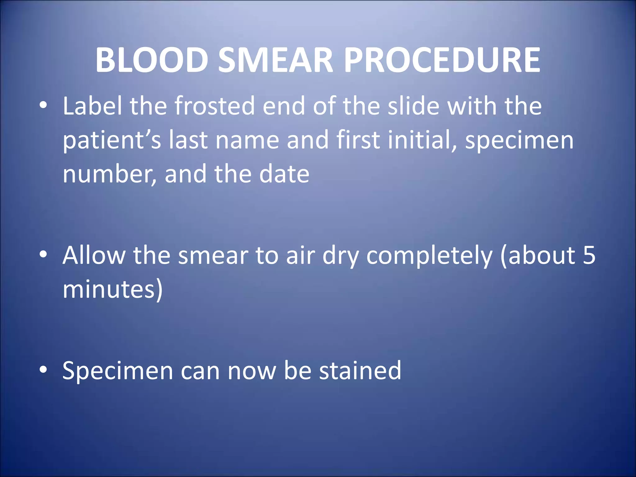 Blood smear | PPT