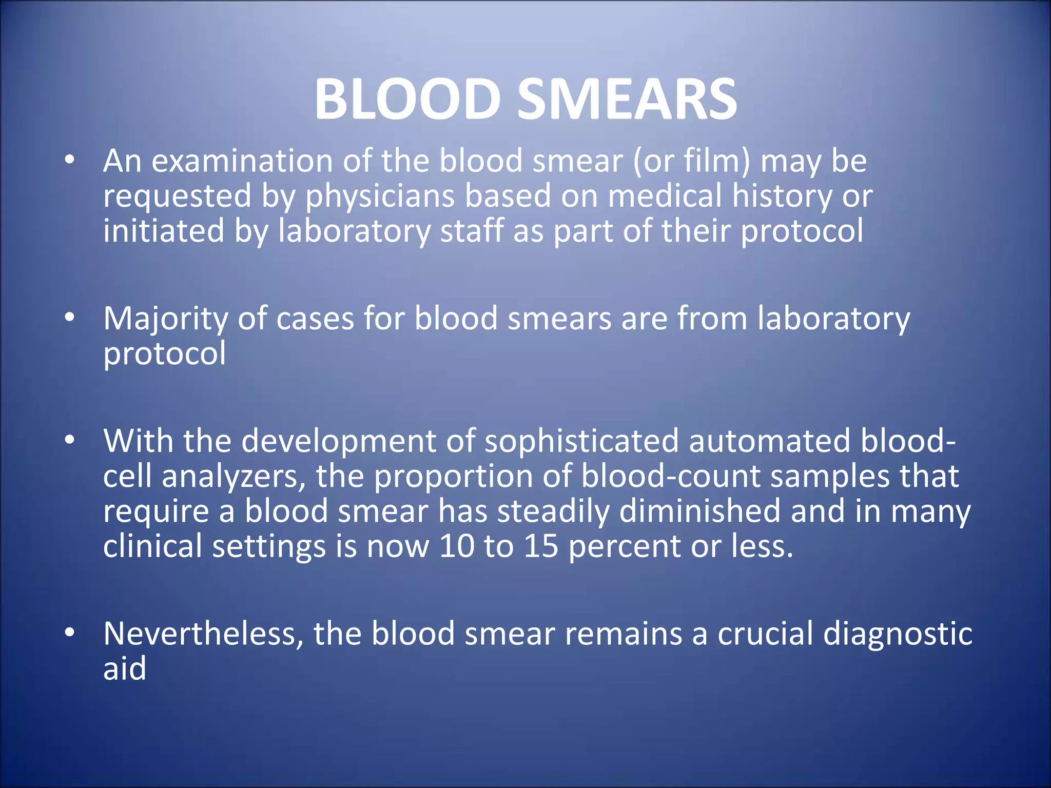 Blood smear | PPT