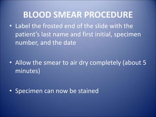 Blood smear | PPT