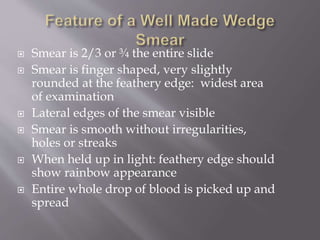 Blood smear prep | PPTX