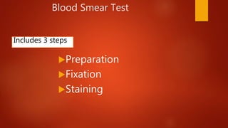 Blood smear preparation, fixation, staining. Veterinary Clinical ...