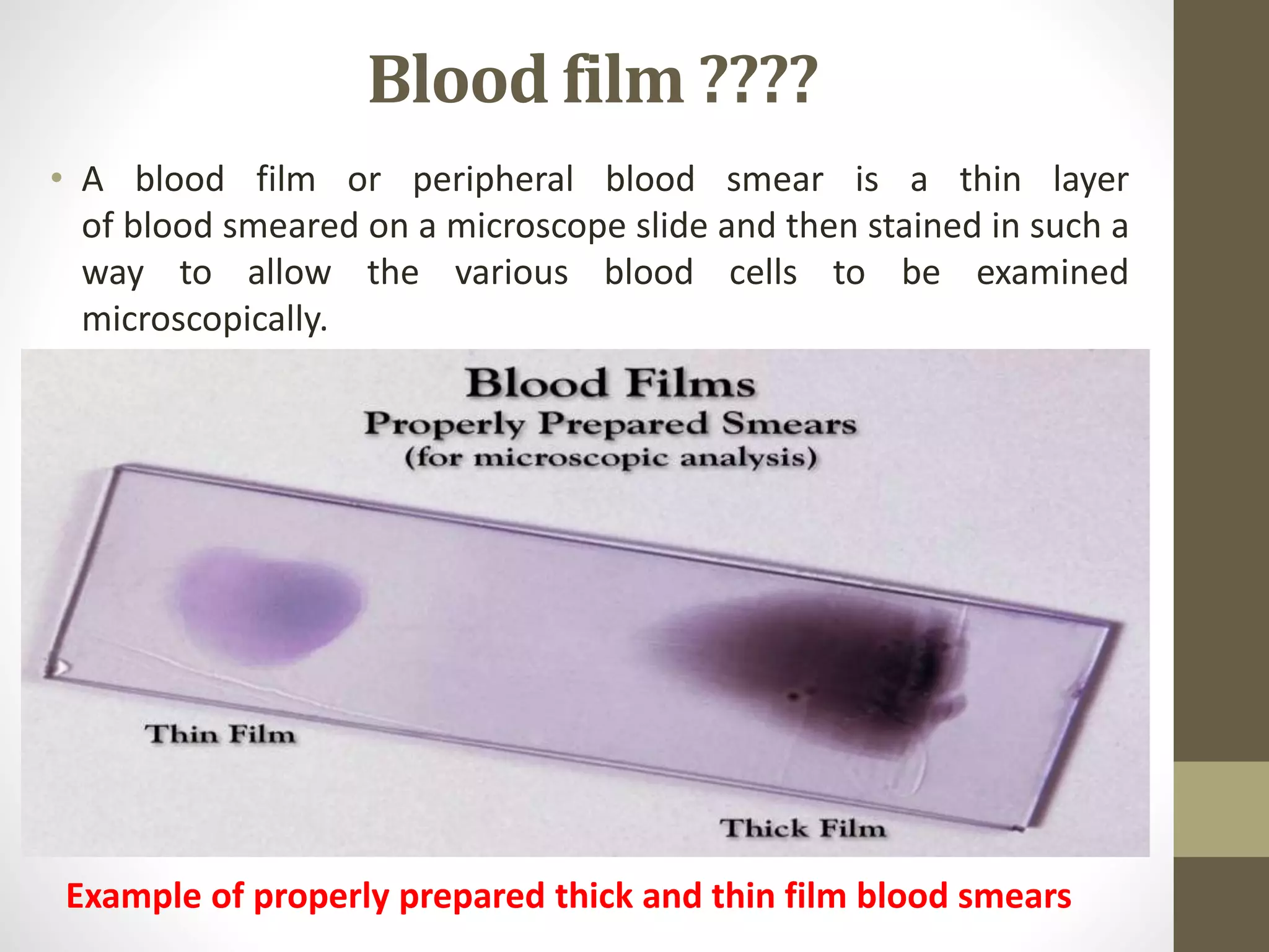 Blood smear staining | PPTX